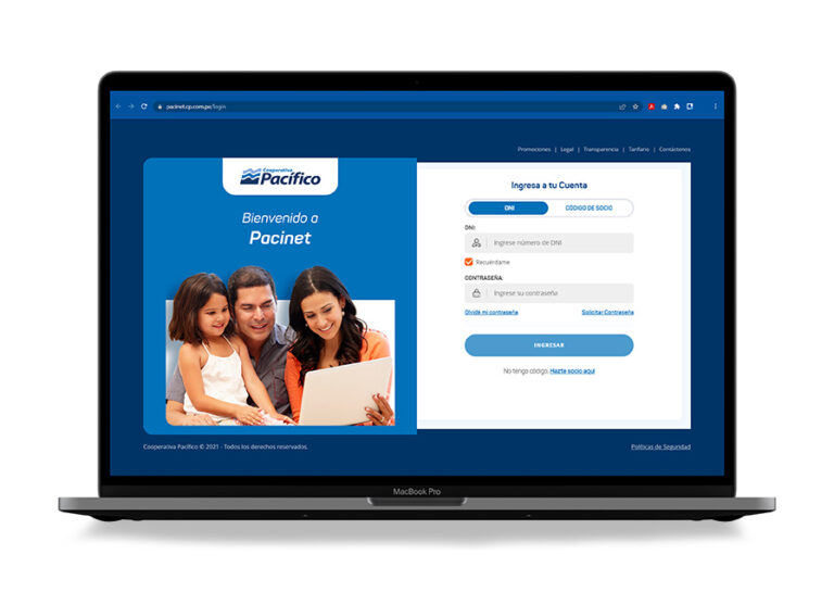 Cooperativa de Ahorro y Crédito Pacífico | Pacinet Web